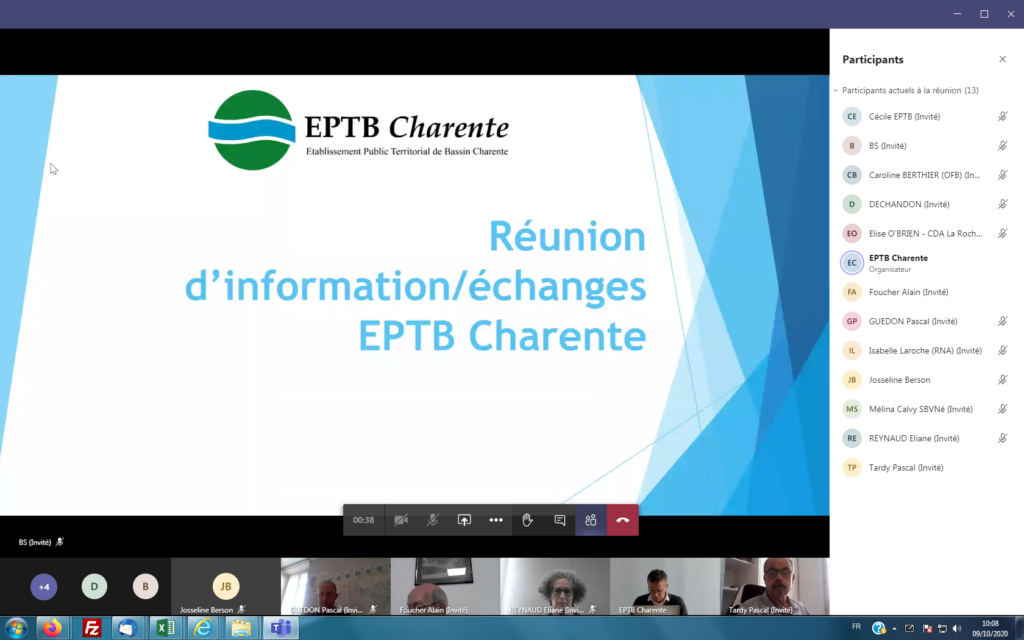 Réunion d’information sur les missions de l’EPTB - EPTB Charente